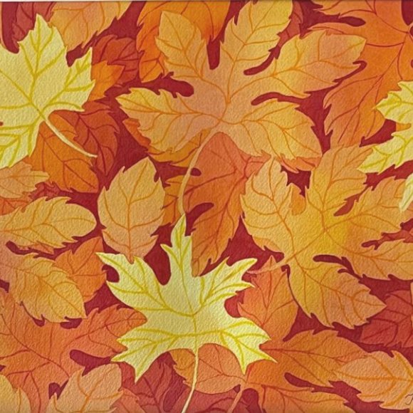 Hand Painted | Accessories | Painting Watercolor Orginal Art Leaves ...